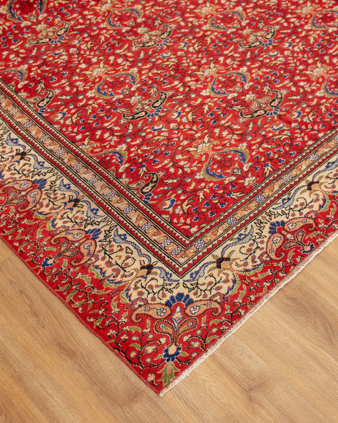 Handmake Vintage Kayseri Persian Large Rug 9 4 X 12 8 Red Rectangular Low Pile