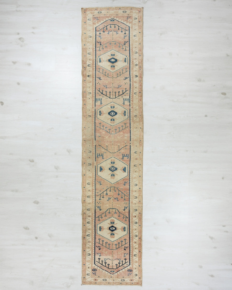 Nomadic Vintage Rugs – Handmade Persian Runner 2'5" X 10'5"