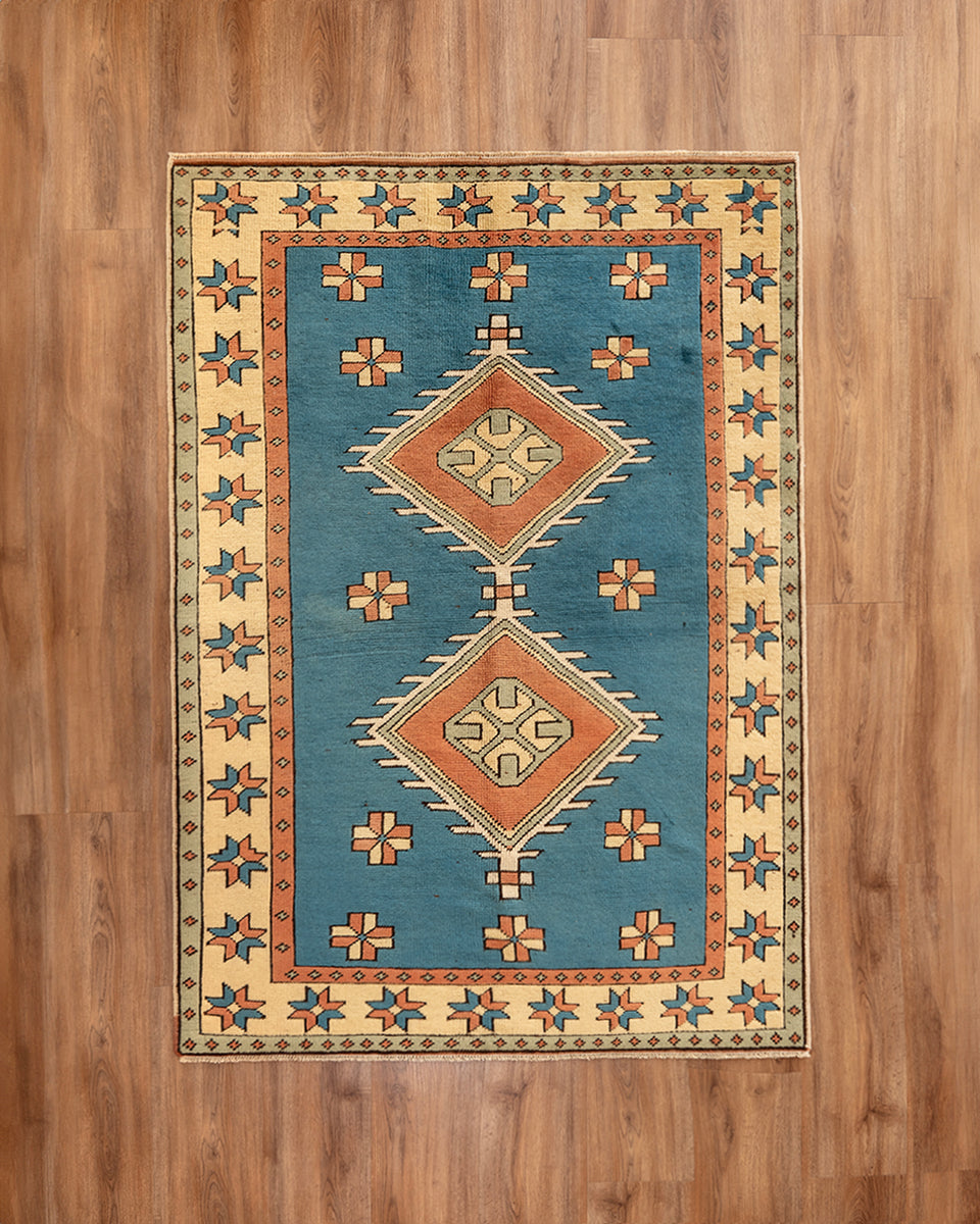 Nomadic Vintage Rugs – Handmade Turkish Medium Rug 6'3" X 4'5"